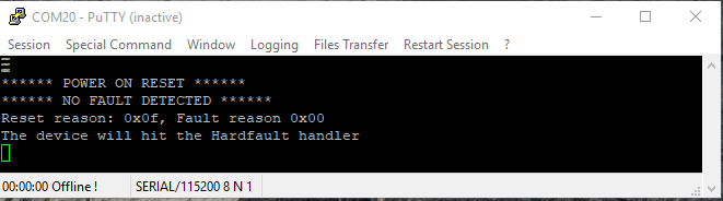 1. Example Description — Reset type identification
