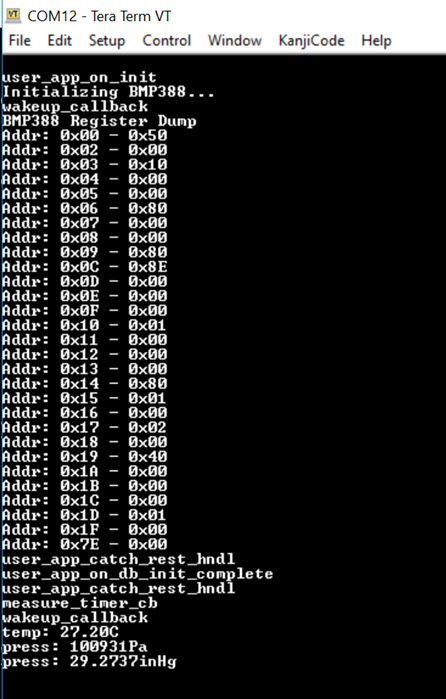1. Example description — Interfacing the MikroElektronika Pressure 5 click Board™ with DA145xx